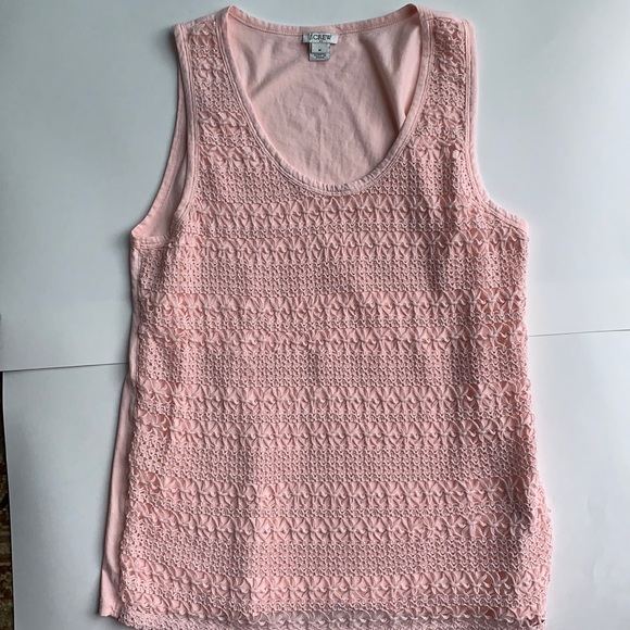Tops | J Crew Crochet Tank | Poshmark